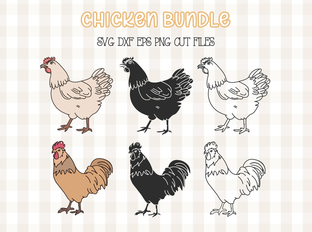 Chicken Svg Rooster Svg Chicken Cut File, Chicken Lover, Rooster Cut ...