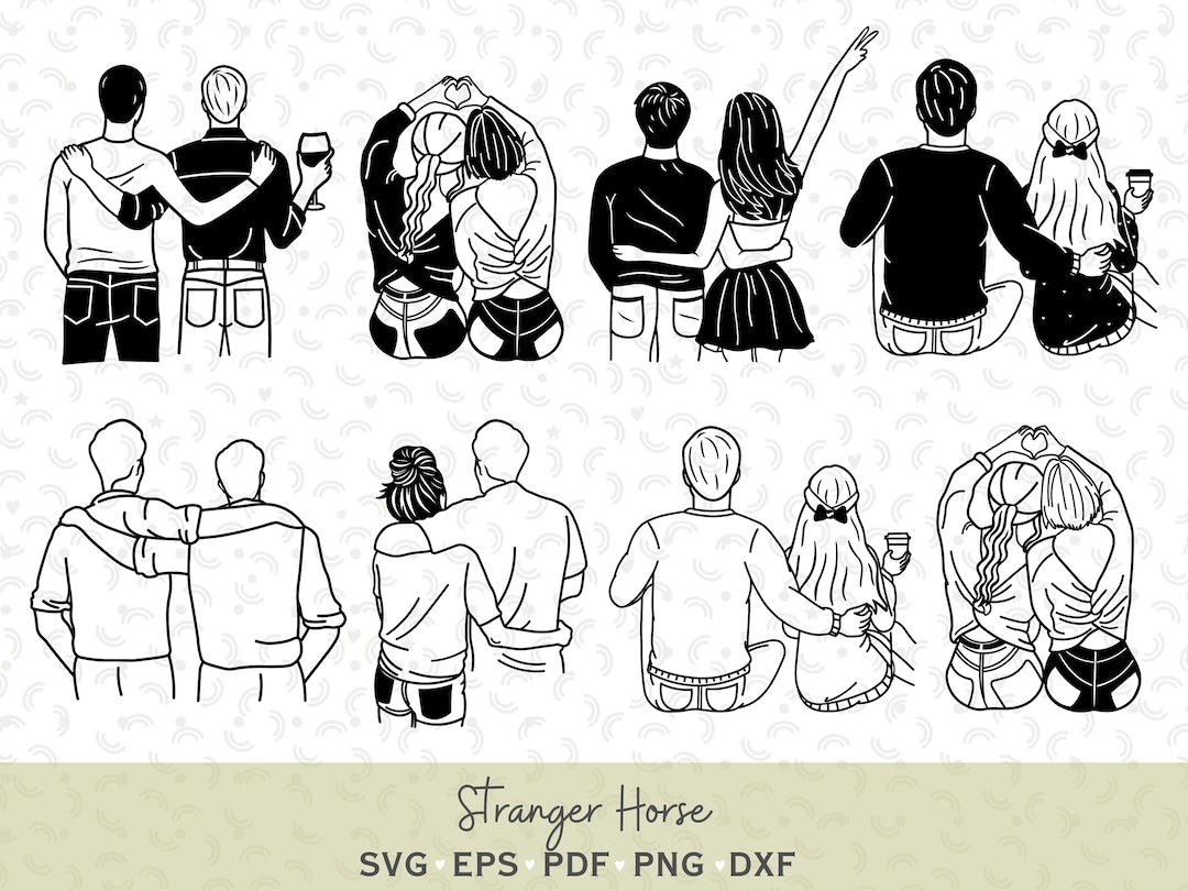 Mejores amigos Svg Día de la Amistad Besties Svg Mejores novias Svg ...