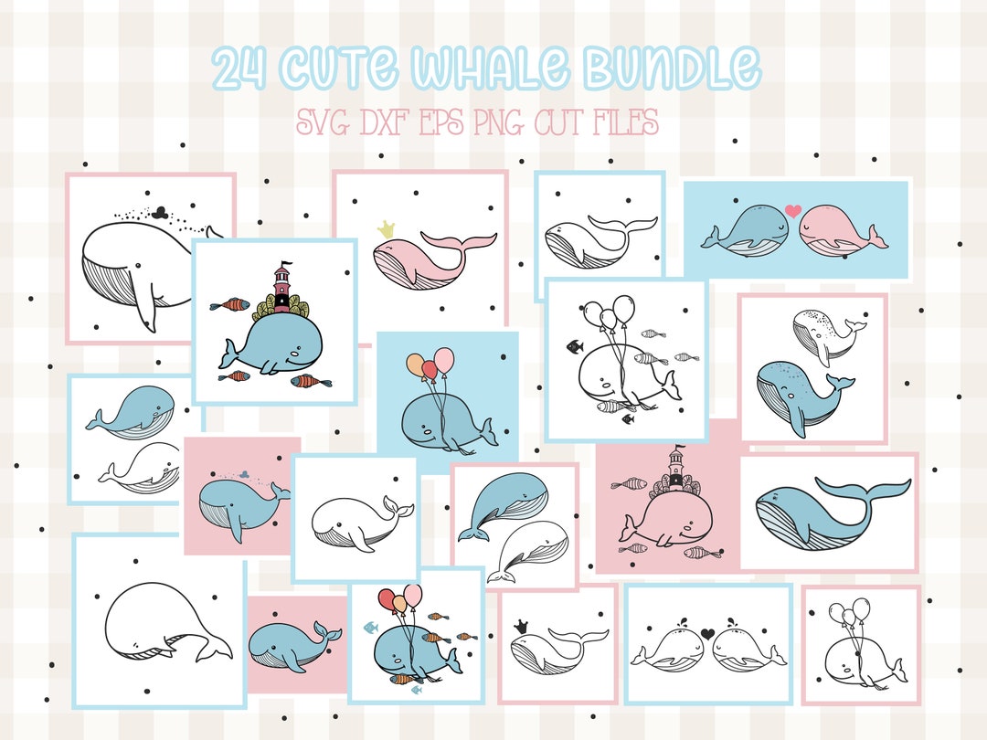 Whale Svg Whale Clipart Sea Animal Cut File Ocean Animal Whale ...