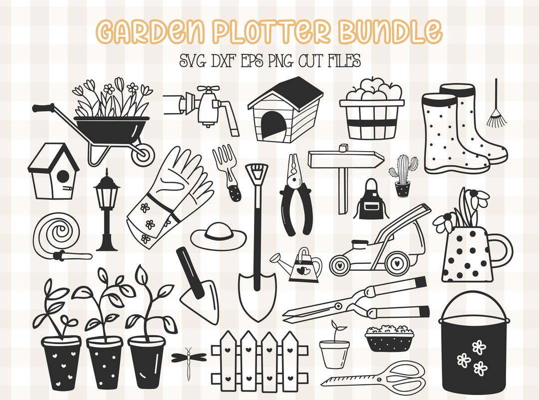 Garten Plotterdatei Plotterdatei Dxf Png Jpg Pdf Blume Cricut Florals ...