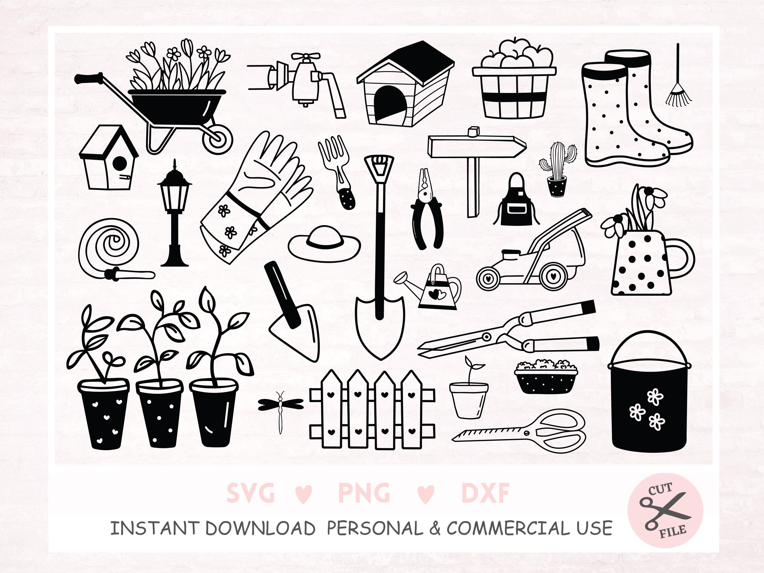 Garten Plotterdatei Plotterdatei Dxf Png Jpg Pdf Blume Cricut Florals ...
