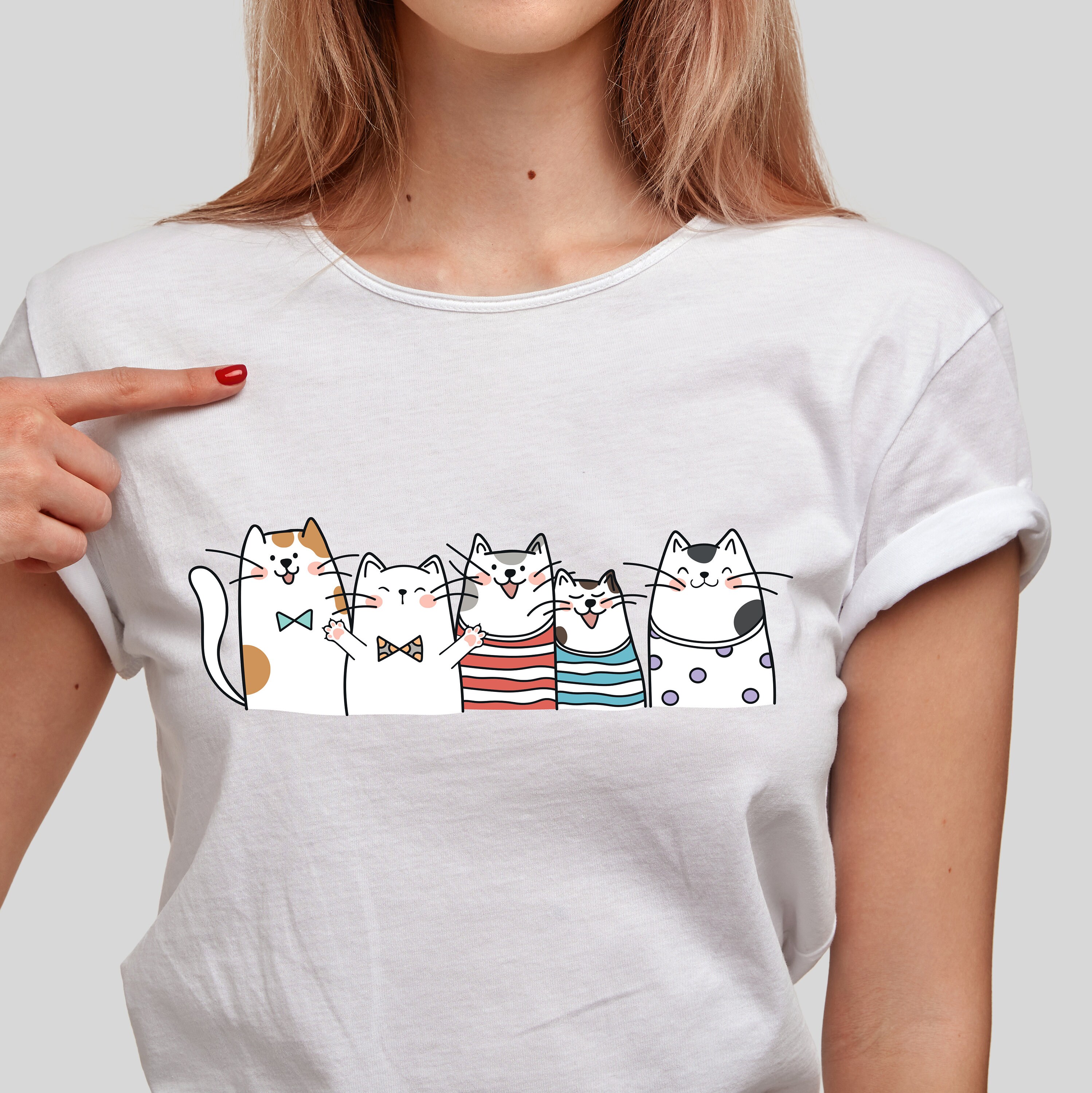 Cute Cats Plotter File SVG DXF PNG Kitty Cats Cricut Brother - Etsy