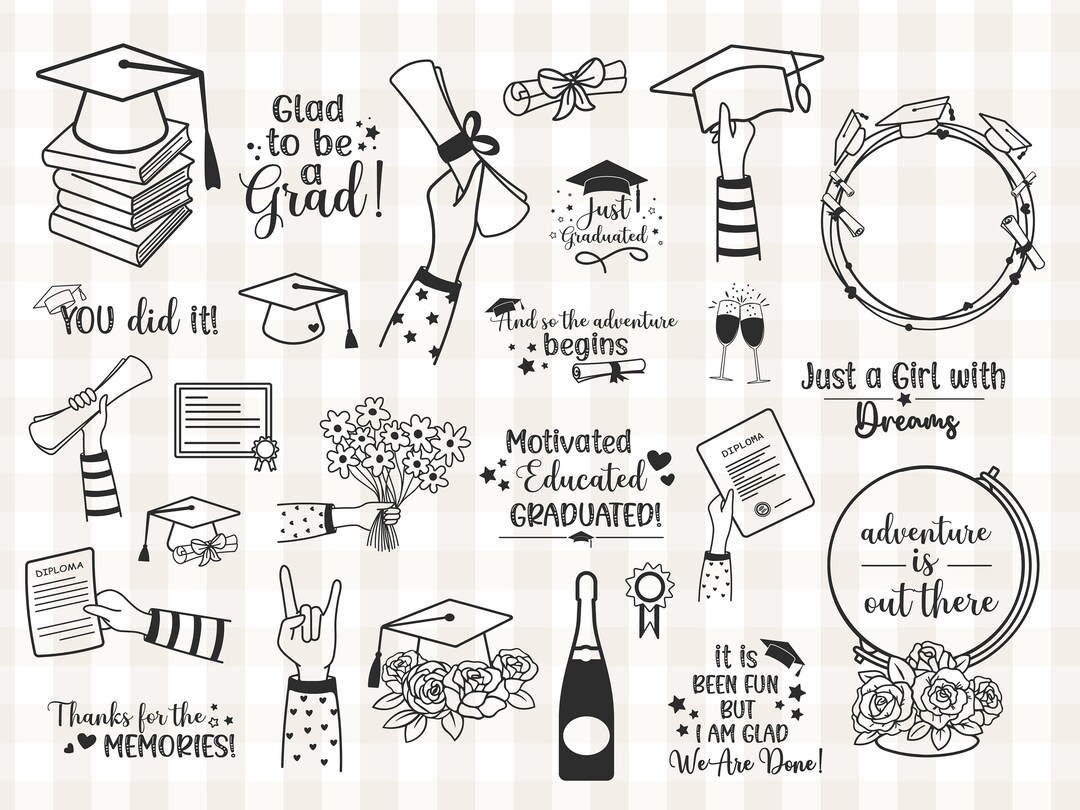 Bundle School Graduation SVG, Cut File School Graduation, School ...