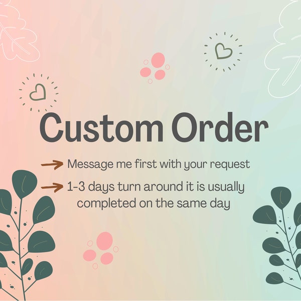 Request Custom Order - Etsy