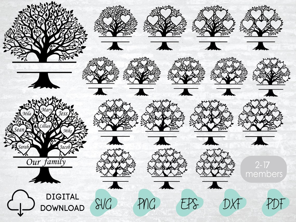 Family Tree Svg Family Tree Cricut Roots Svgfamily Tree Svg - Etsy