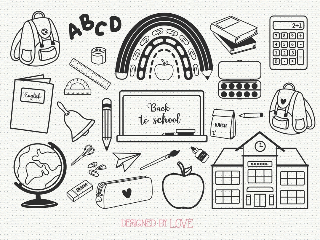 Bundle Svg School Svg School Commercial Cut File Elementary School ...