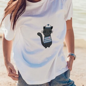 Plotter File Cat Moin Sailor Cat Maritime Svg, Maritime Cute Cats Svg ...