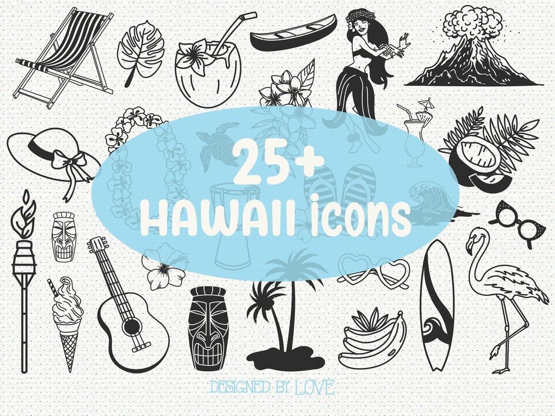 Hawaiian SVG Bundle, Summer,tropical,cut File,sun, Aloha Svg, Hawaiian ...