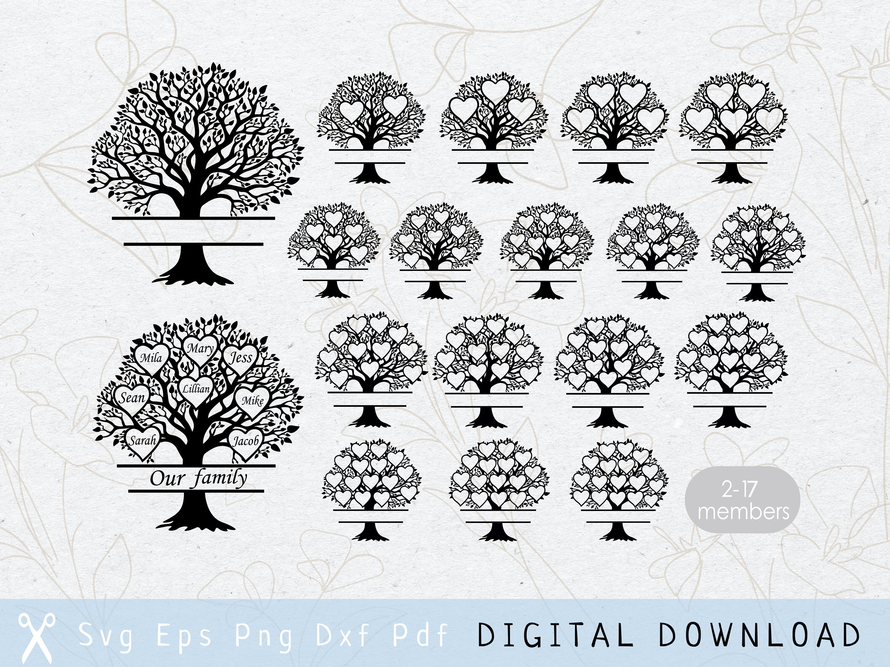 Family Tree Svg Family Tree Cricut Roots Svgfamily Tree Svg - Etsy