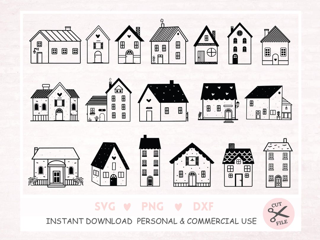 House Svg Building Svg Houses Plotter Files Svg Tiny Houses Plans ...