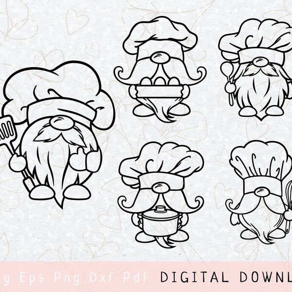 Gnome Clipart - Etsy