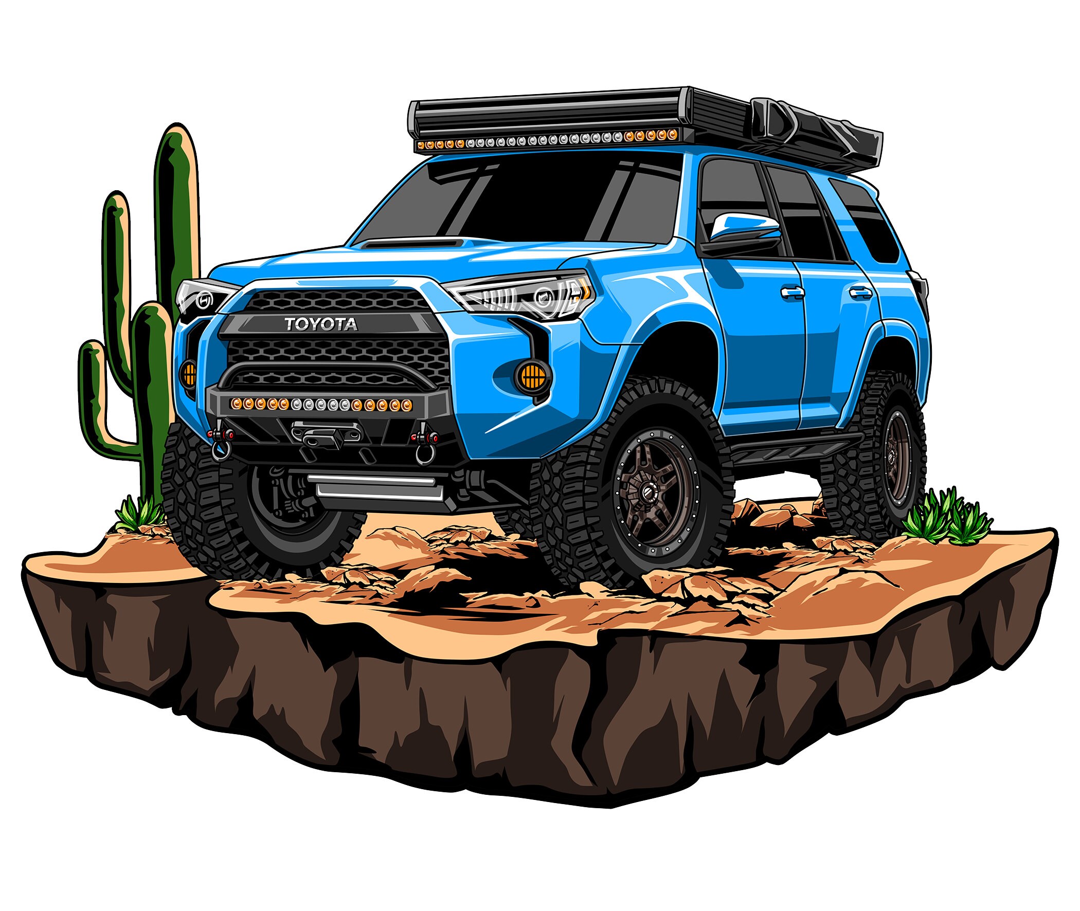 5G 4runner Desert Kiss-cut Vinyl 4"x6" Decal - Etsy