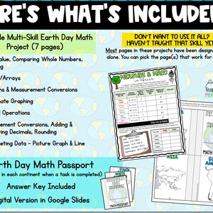 Earth Day Math Project Earth Day Math Activities Printables Earth Day ...