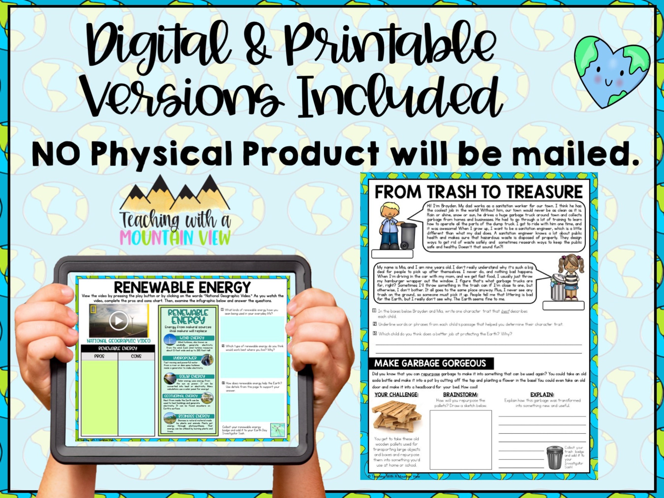 Earth Day Reading Project Earth Day Activities for Kids Learn About ...