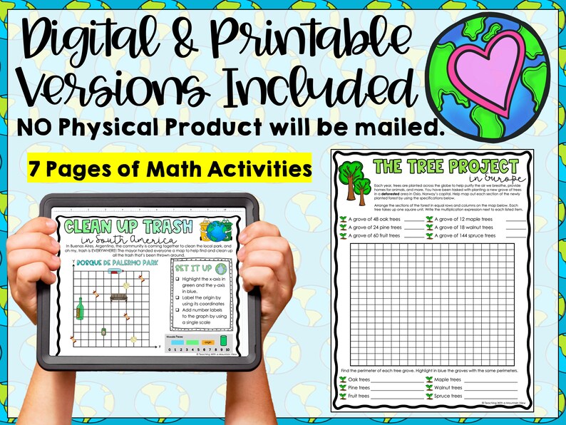 Earth Day Math Project Earth Day Math Activities Printables Earth Day ...