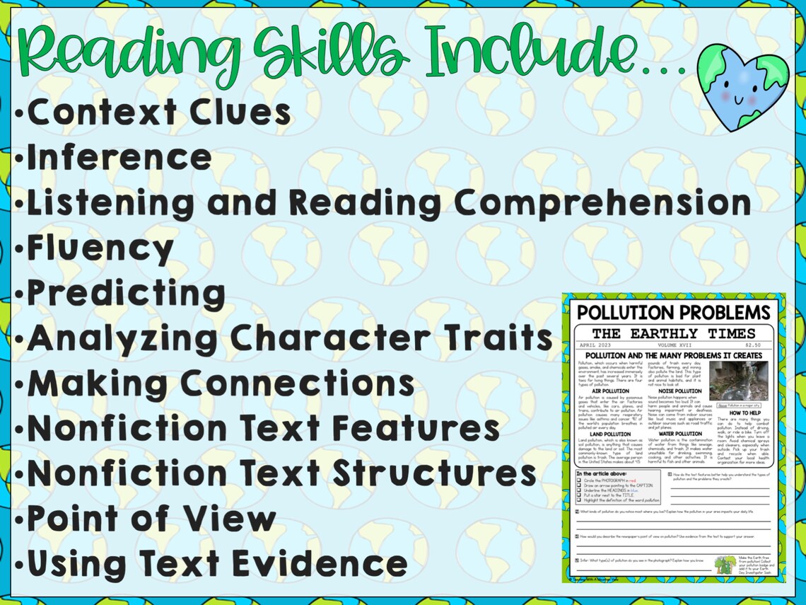 Earth Day Reading Project Earth Day Activities for Kids Learn About ...