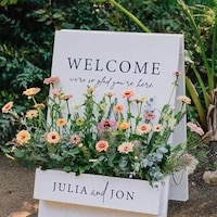 Downloadable Wedding Sign Flower Box DIY Wedding Sign Plans Flower Box ...