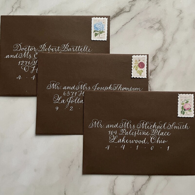 Calligraphy Envelope - Etsy