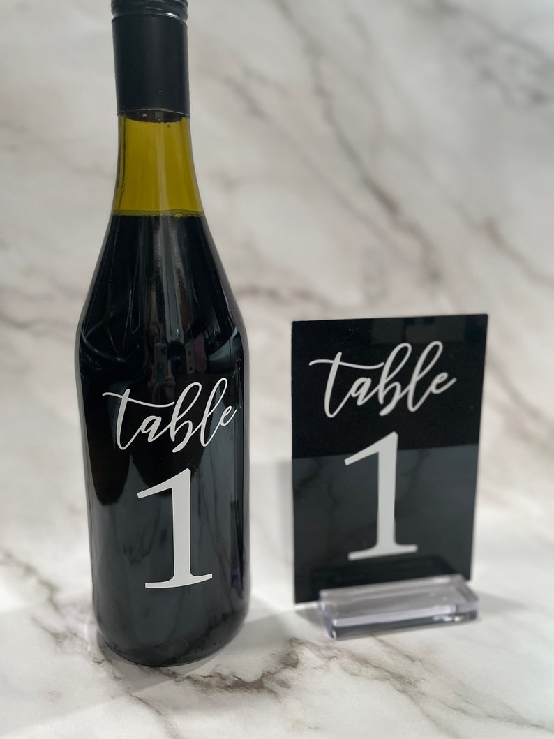 Wedding Table Numbers Decal Wedding Decor DIY Wedding - Etsy