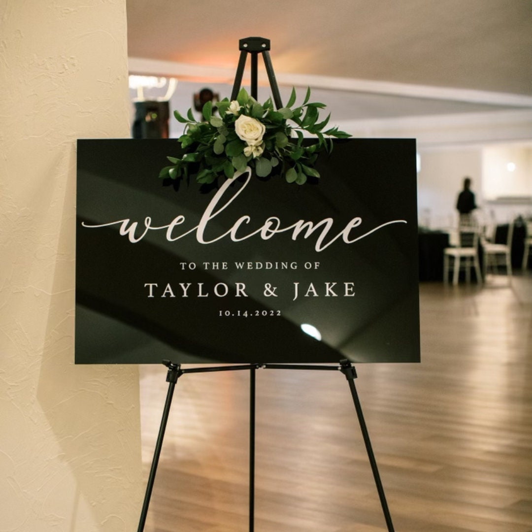 Wedding Sign Decal - Wedding Decor - DIY Wedding Decals - Welcome ...