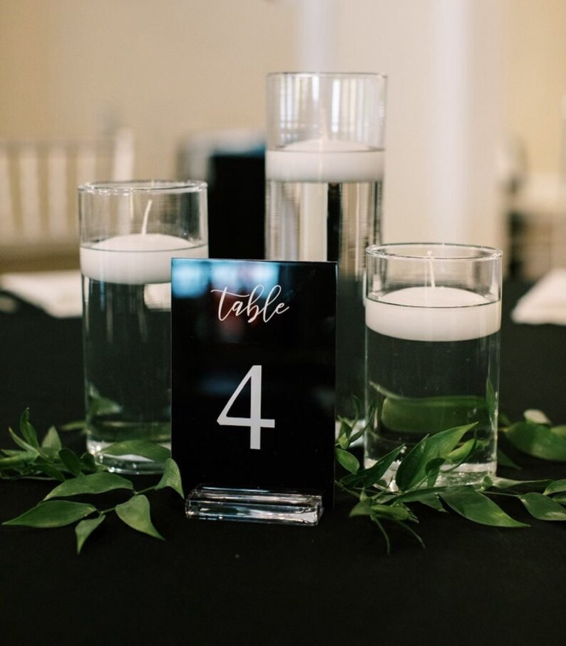 Wedding Table Numbers Decal Wedding Decor DIY Wedding - Etsy