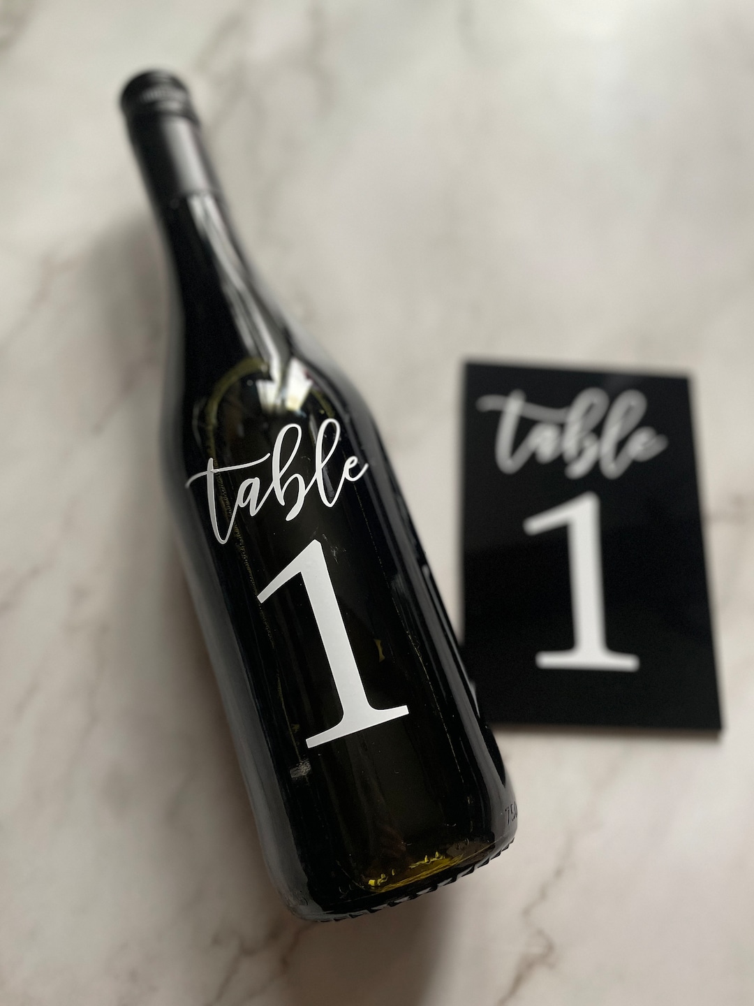 Wedding Table Number Decal: DIY Vinyl Decor - Etsy