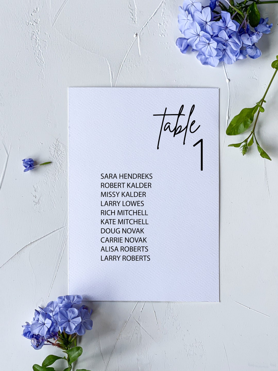 Seating Chart Template - Table Assignment Template - Digital Artwork ...