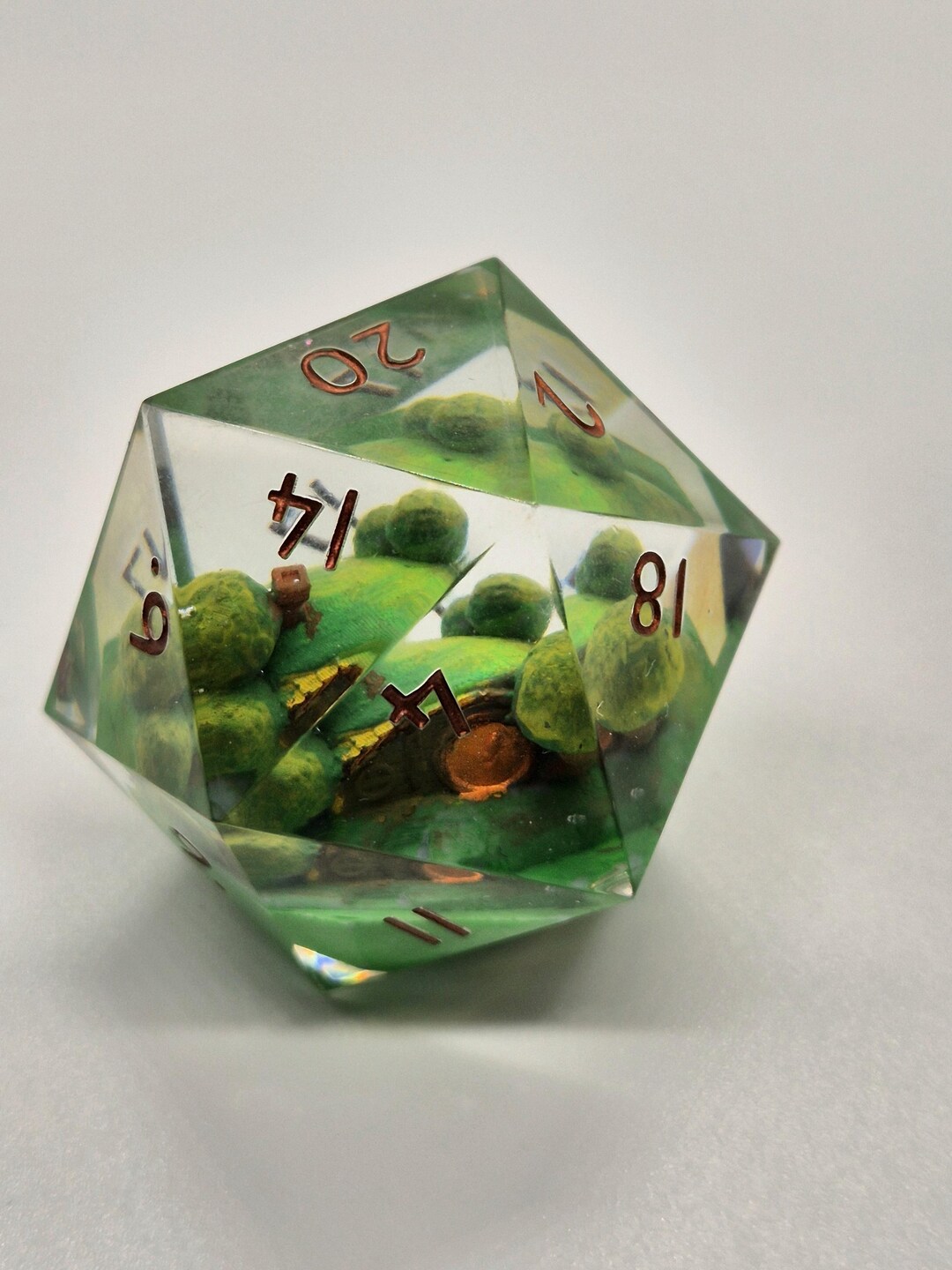 Hobbit Hole- Chonk D20 Dnd Dice- Resin Jumbo Dice 35mm - Etsy