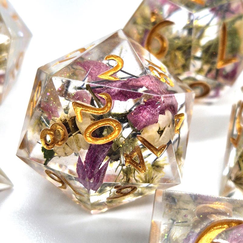 Dried Flower Dice Resin - Etsy