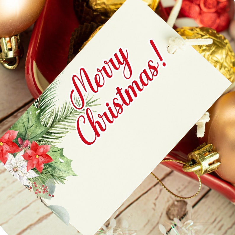 Printable Christmas Gift Tags in Pdf, Png & Jpg, Instant Download Party ...