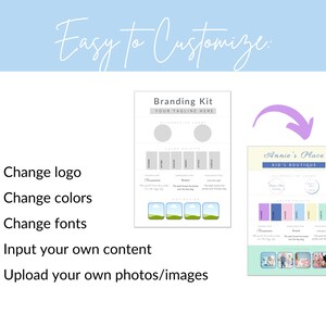 Canva Branding Kit Template, Pastel Theme for Kids Shops, Bakeries ...