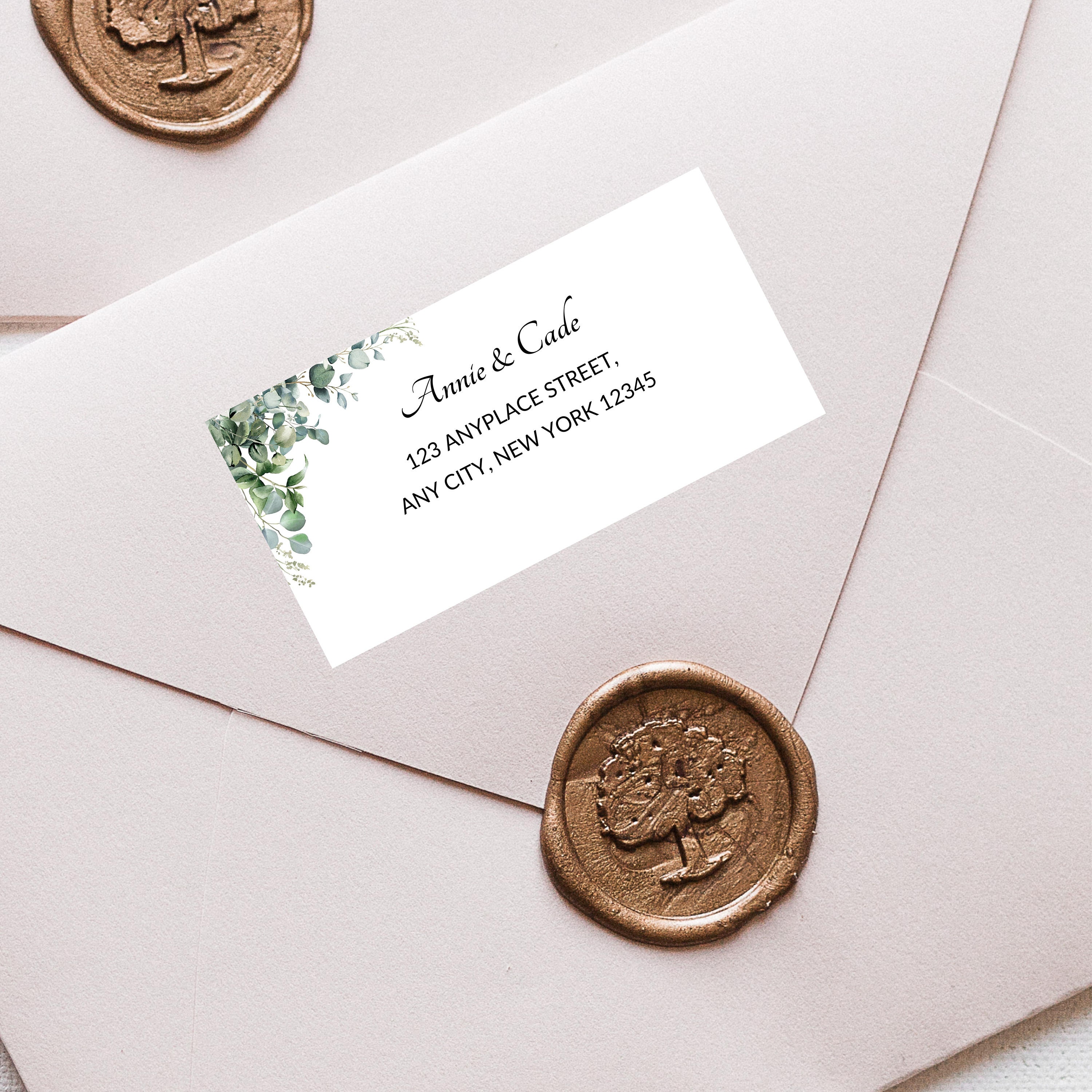 Editable Mailing Labels, Customizable Modern Minimalist Wedding ...