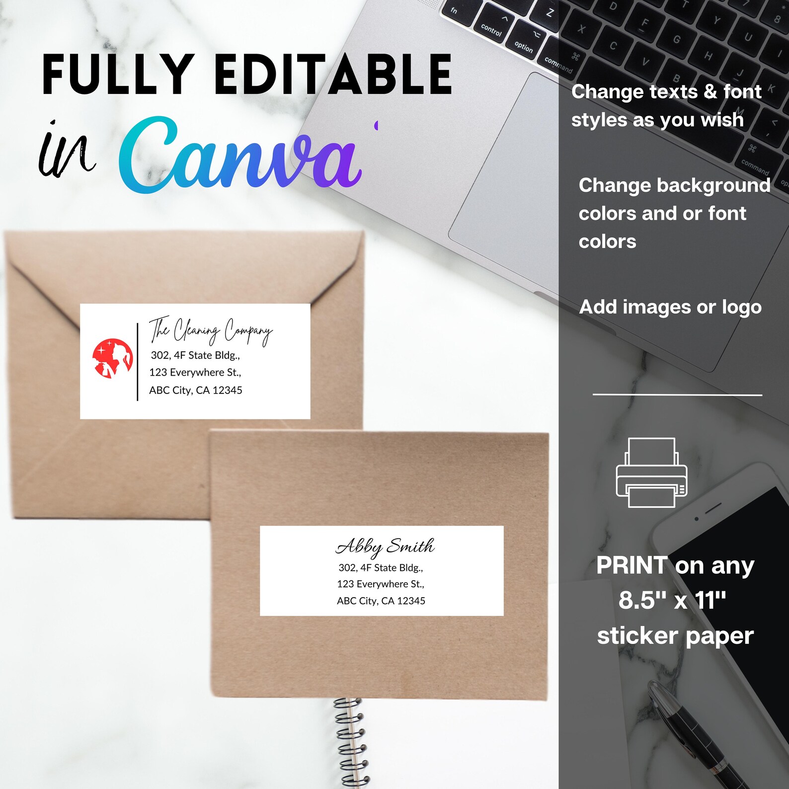 Editable Mailing Labels Printable and Customizable Address Mailing ...