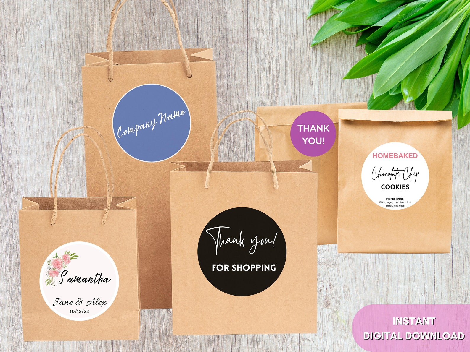 Printable and Editable Round Label Templates, Edit in Canva, 9 Round ...