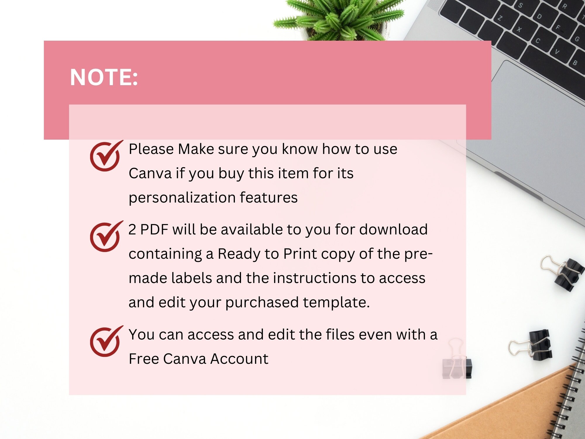 Printable and Editable Home Labels, Edit in Canva, 10 Rectangle Label ...