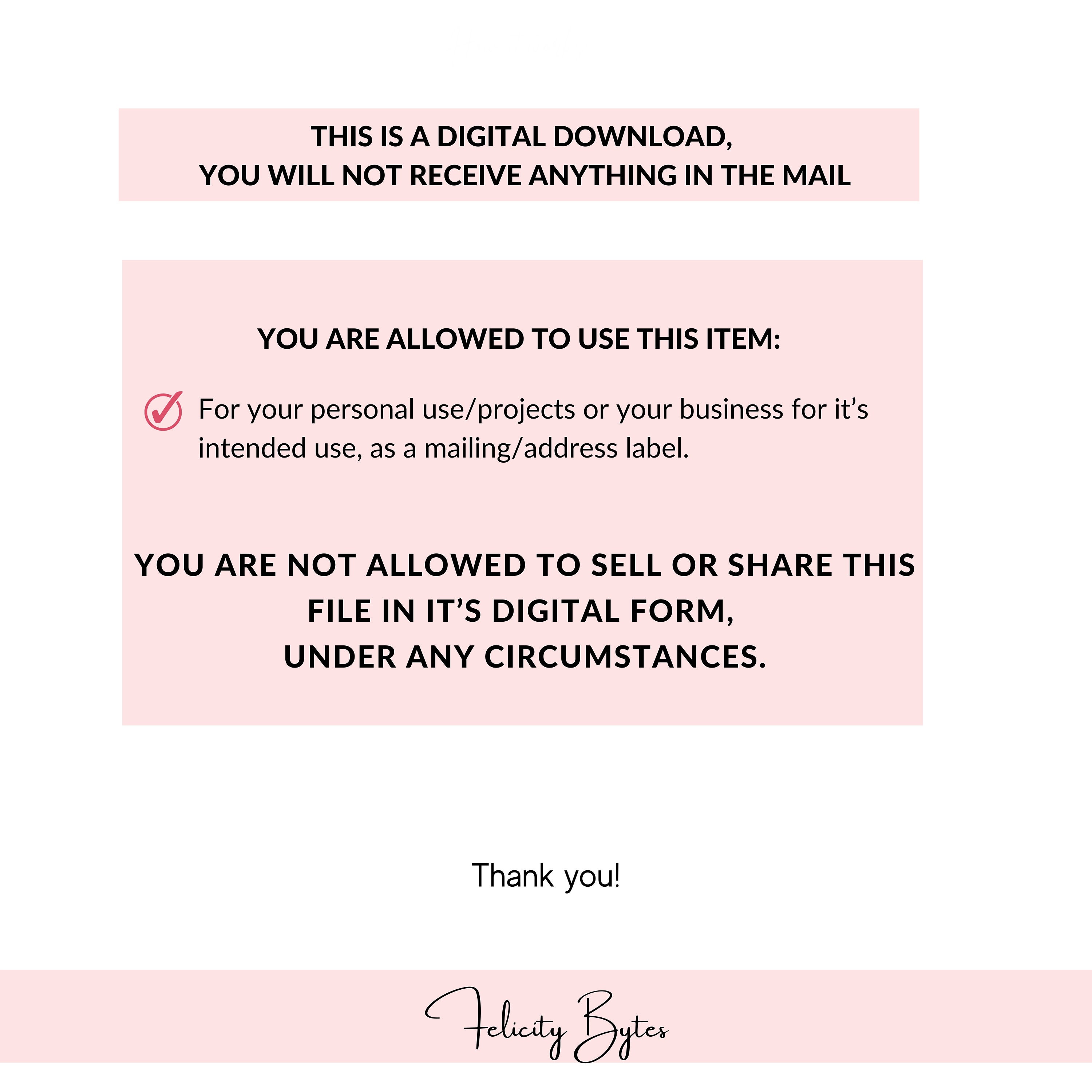 Editable Address and Return Label Canva Template, Compatible With Avery ...