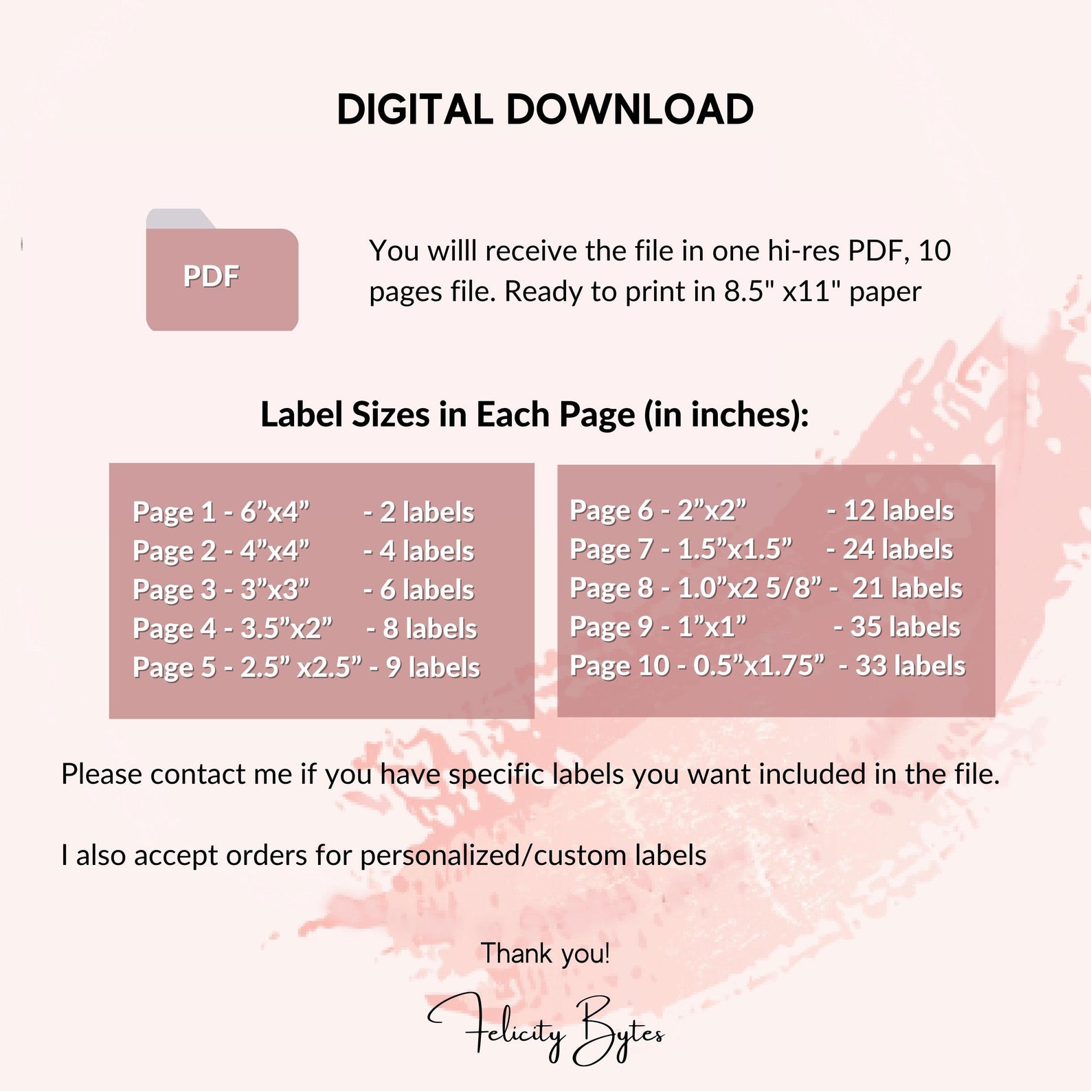 Printable and Editable Home Labels Edit in Canva 10 Label - Etsy