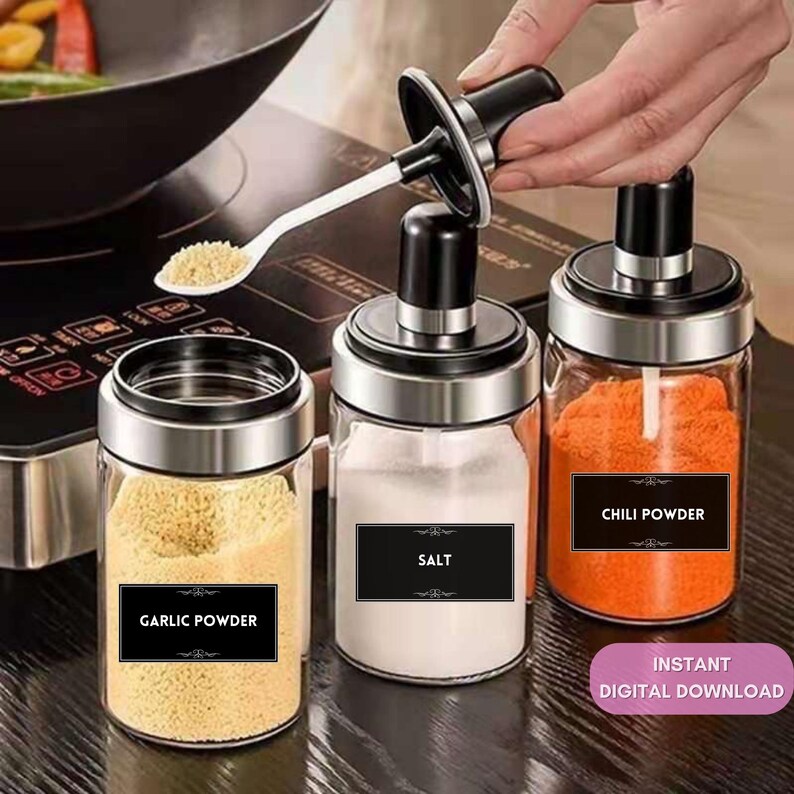 Home Organization Labels, Minimalist and Practical Printable 16-page ...