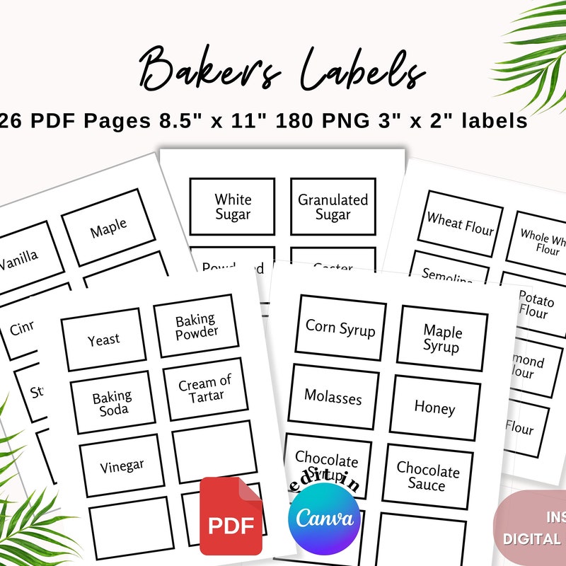 Baking Labels - Etsy