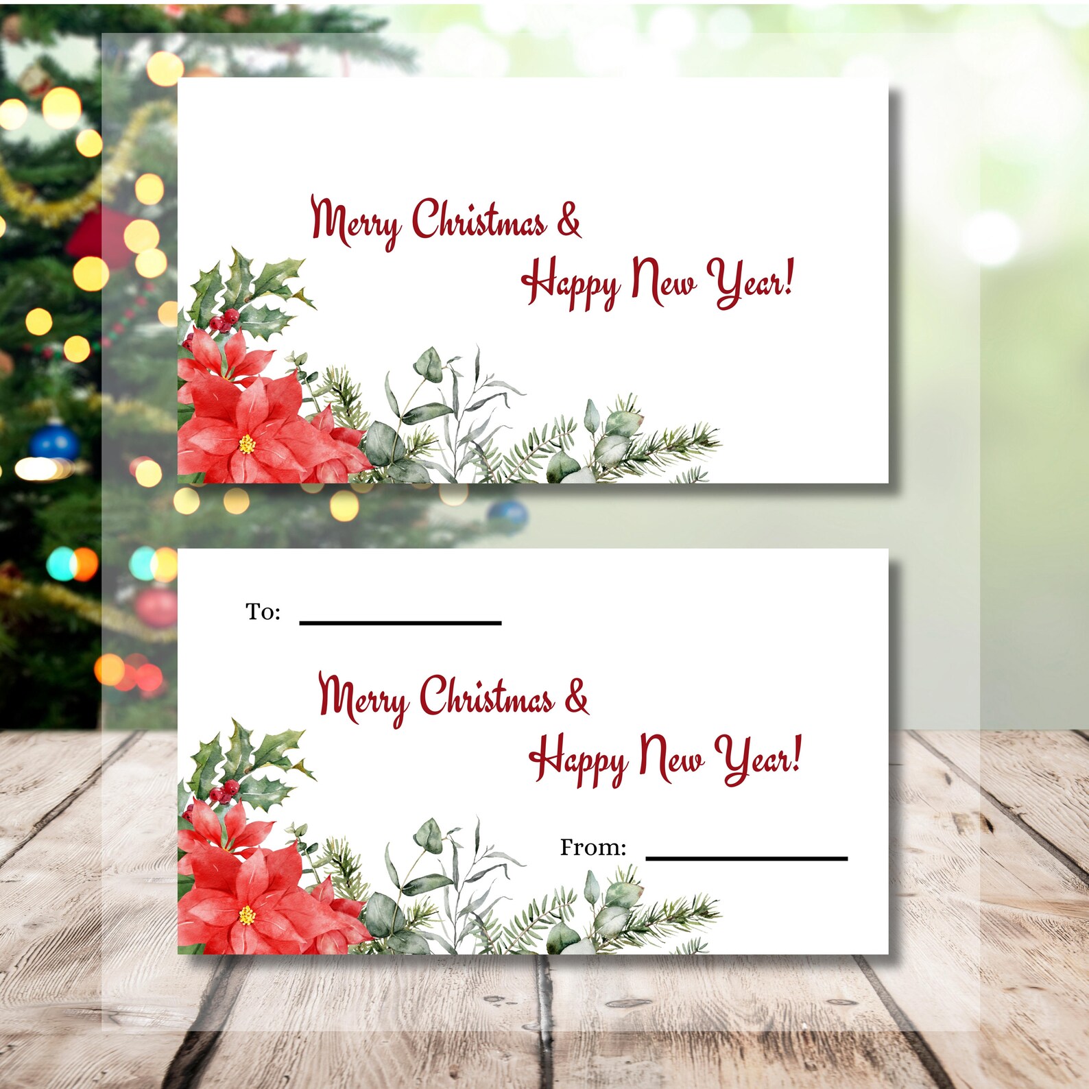 Printable Christmas Gift Tags in Pdf, Png & Jpg, Instant Download Party ...
