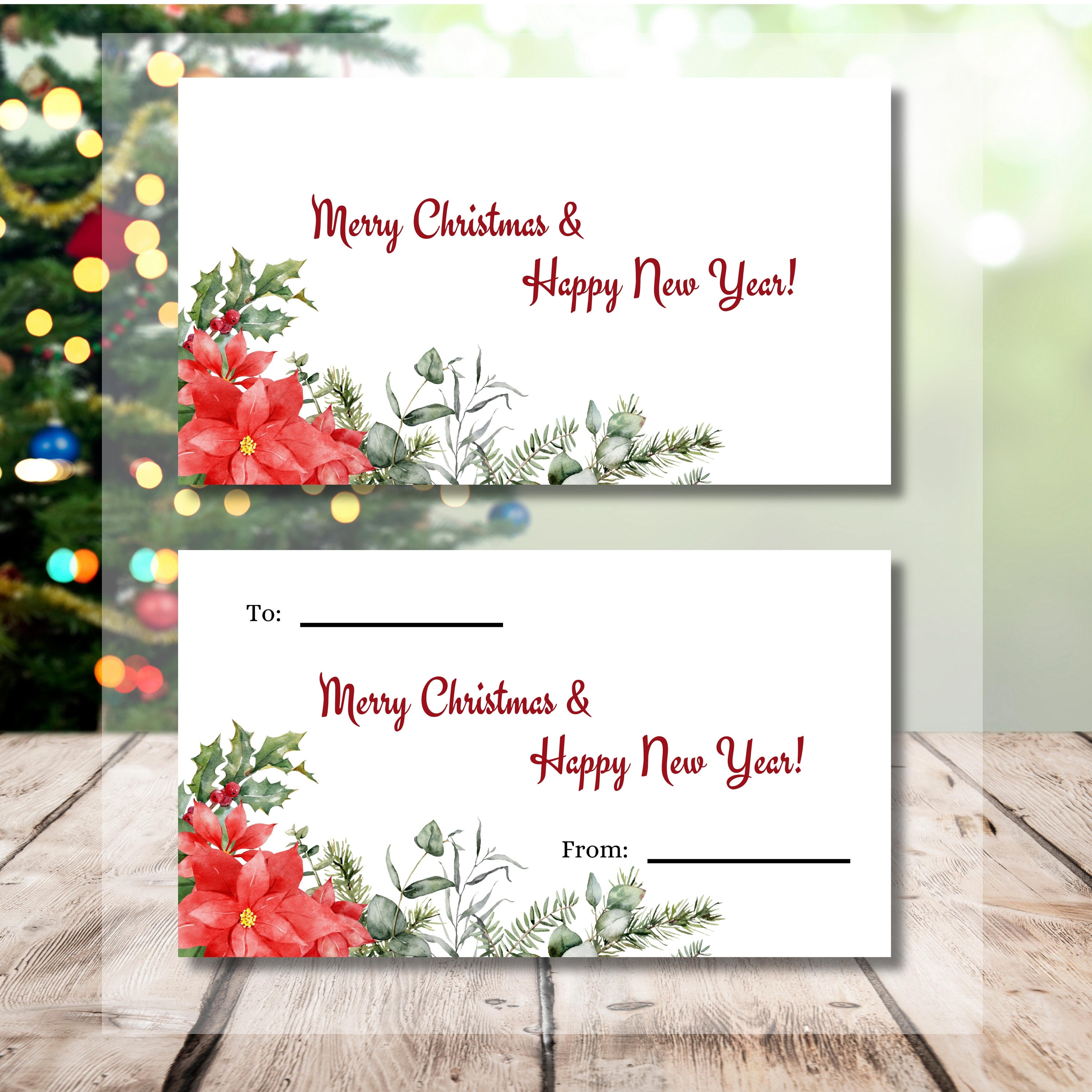 Printable Christmas Gift Tags in Pdf, Png & Jpg, Instant Download Party ...