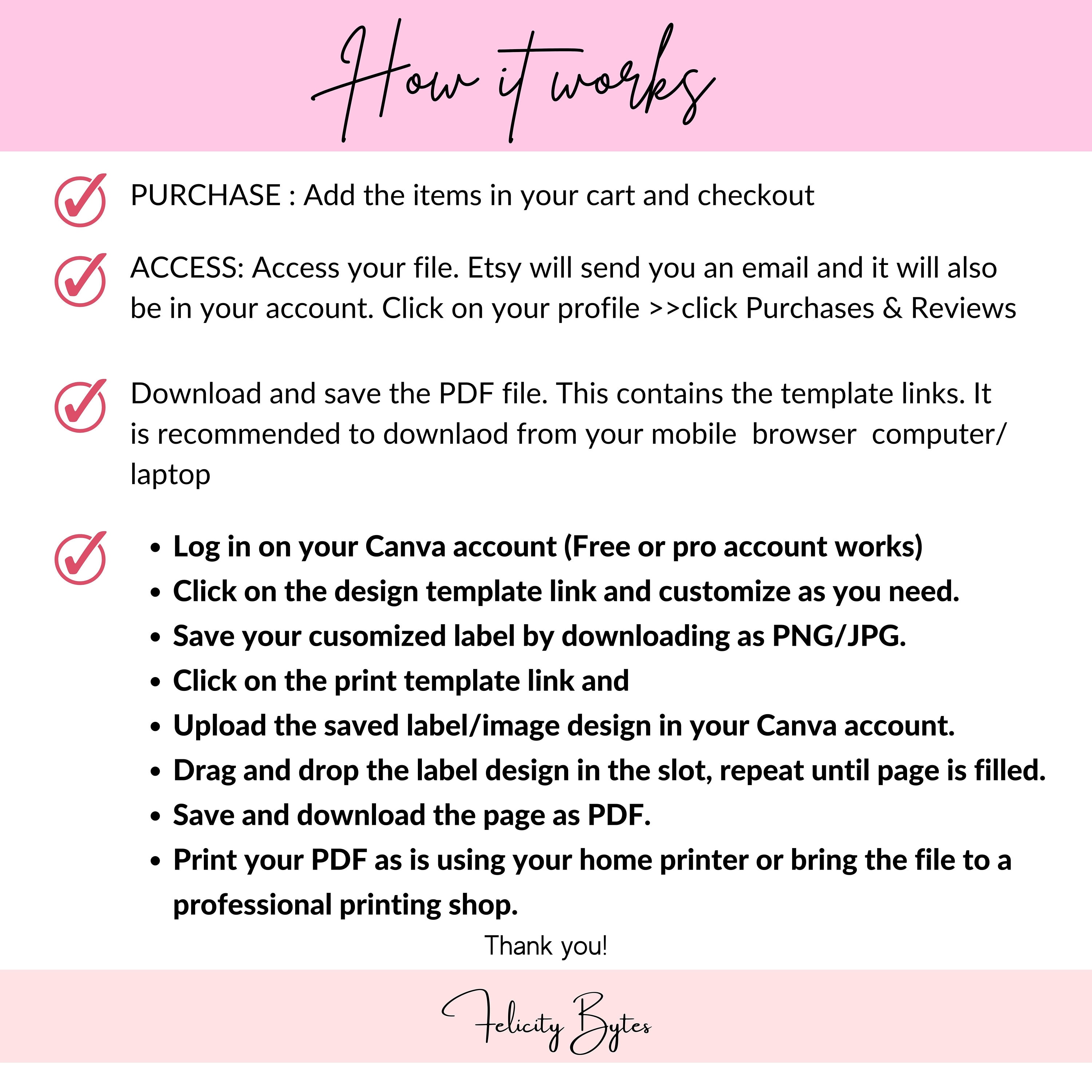 Editable Product Labels, Canva Label Template 3.5 X 4 Inches, Product ...