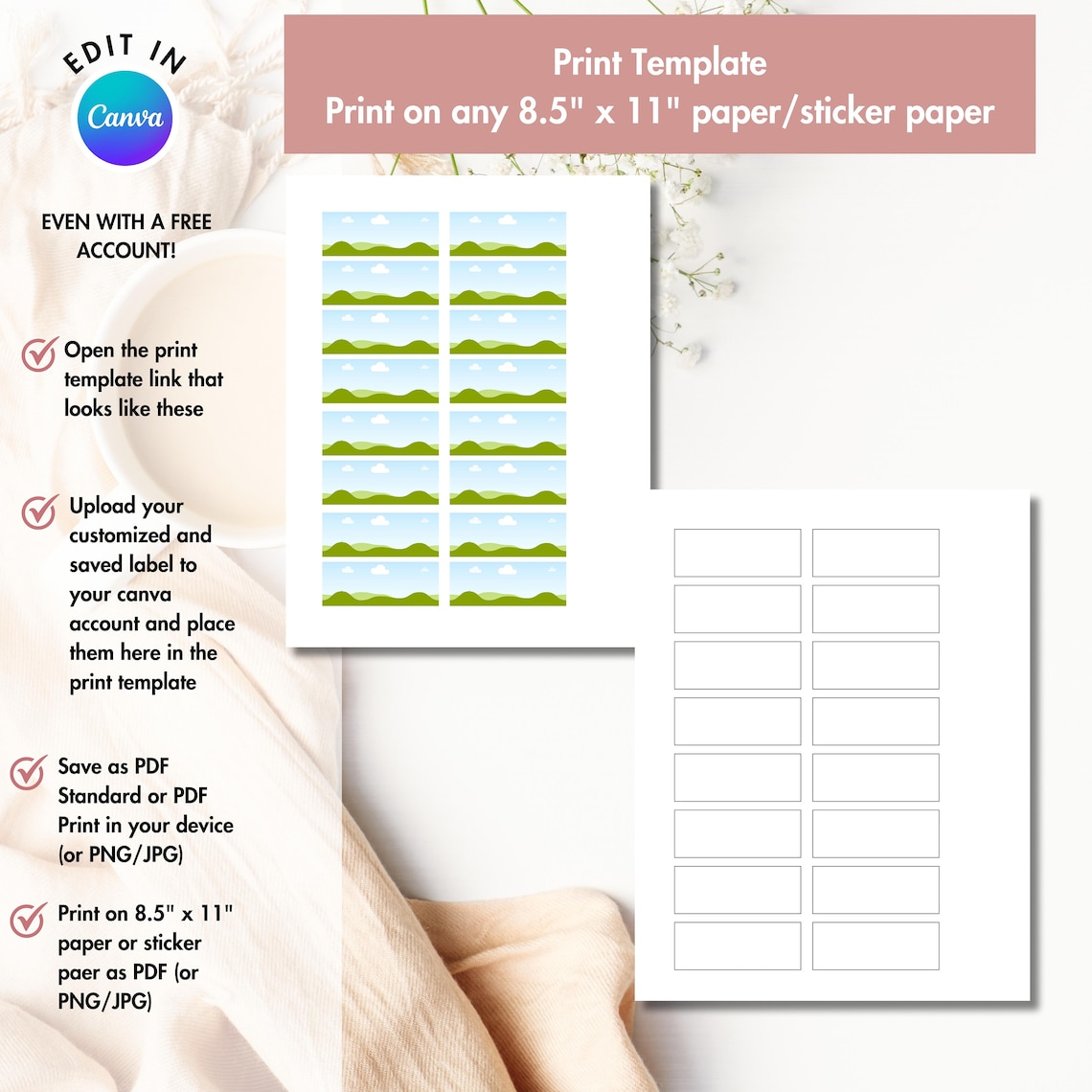 Editable Mailing Labels Printable and Customizable Address Mailing ...