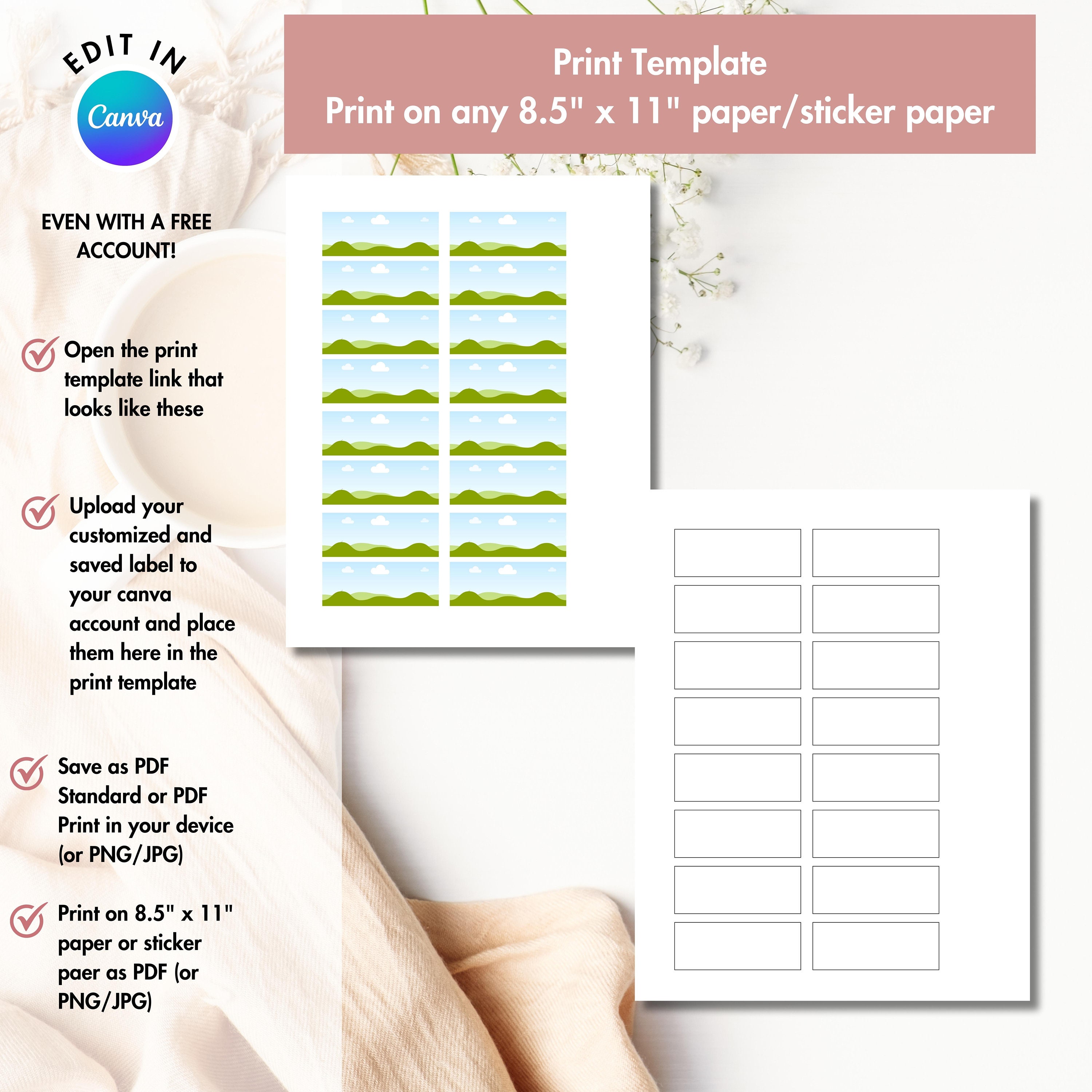 Editable Mailing Labels Printable and Customizable Address - Etsy Australia