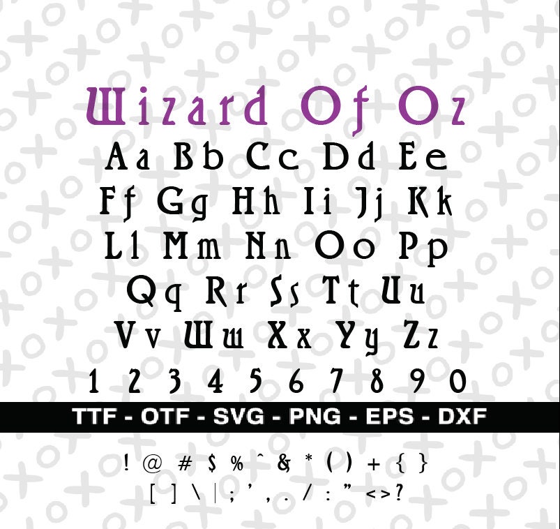 Wizard Of Oz Logo Font