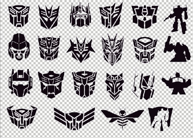 Logotipo de Transformers en capas SVG, Cricut, Archivo de silueta ...