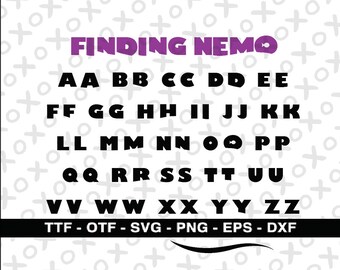 Finding Nemo Font - Etsy