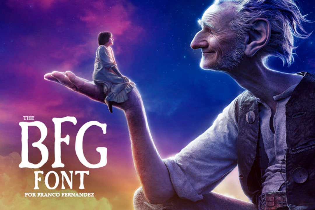 Bfg Font, Bfg Font Svg, TTF, Png Alphabet Letter, Number, Dots, Bfg ...