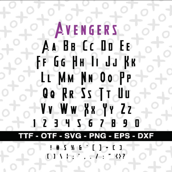 Avengers Alphabet Letter - Etsy