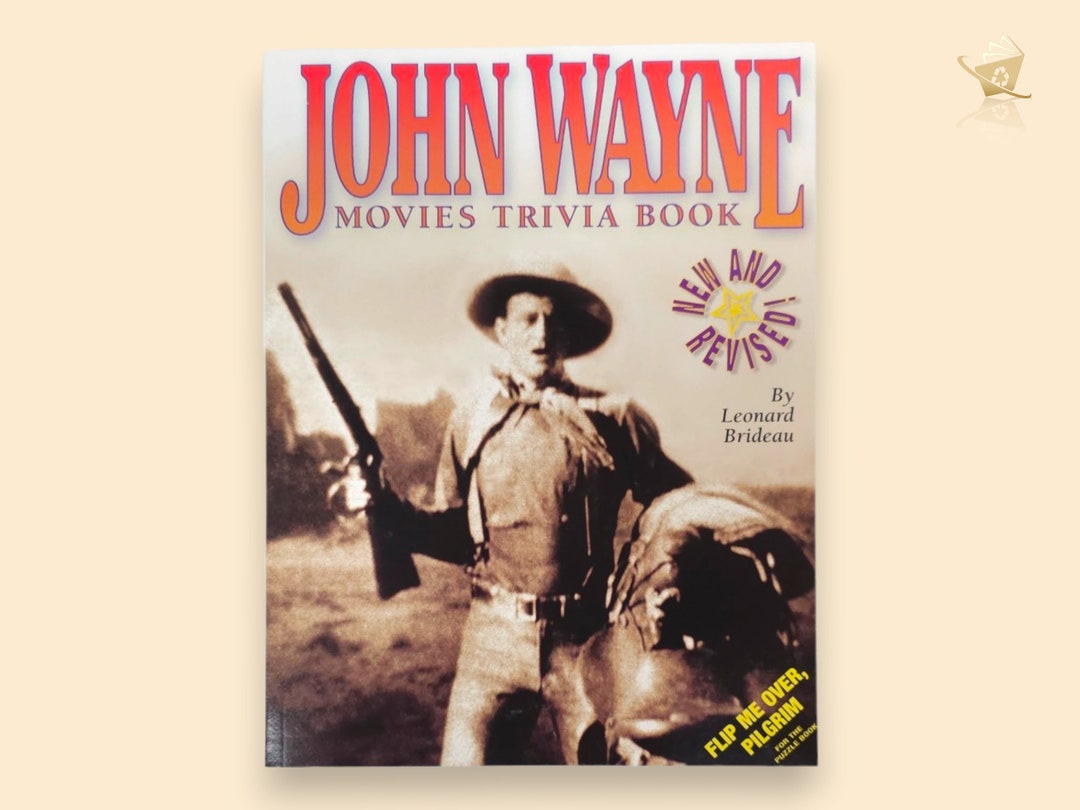 John Wayne Trivia Book: Movie Puzzles & Trivia Guide - Etsy
